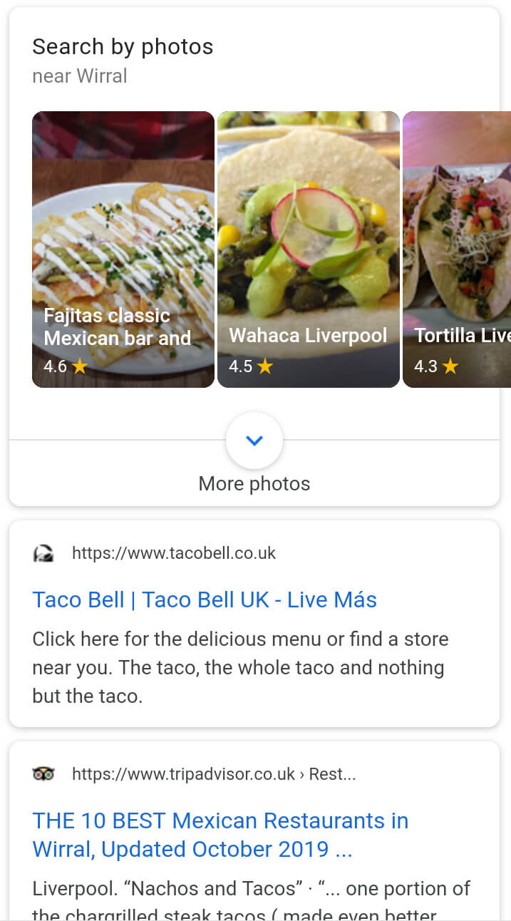 Mobile users spot new Google ‘search by photos’ tool | Engage Web