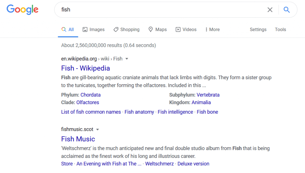 Why does Google sometimes return images in search results? | Engage Web
