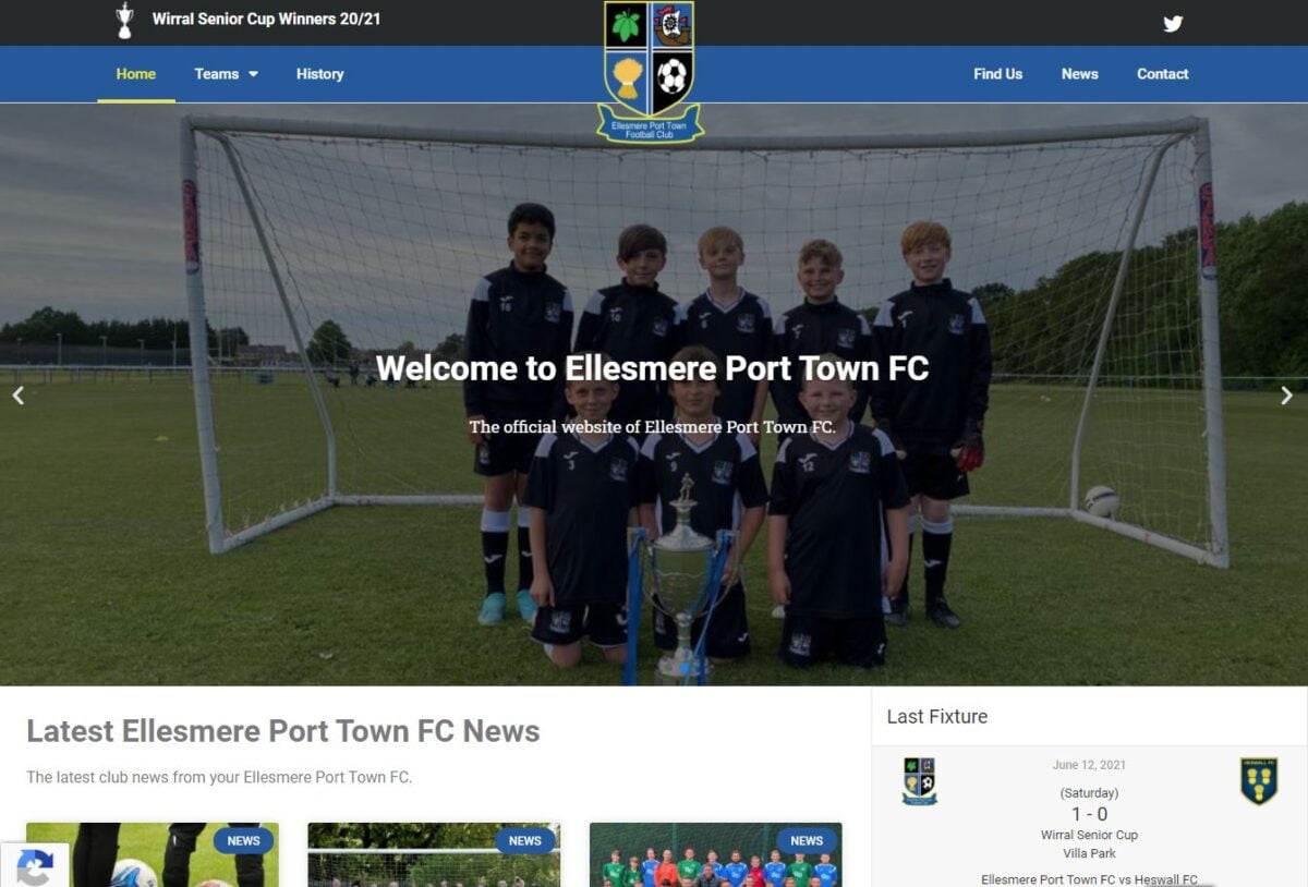 Ellesmere Port Town FC | Case Study | Engage Web