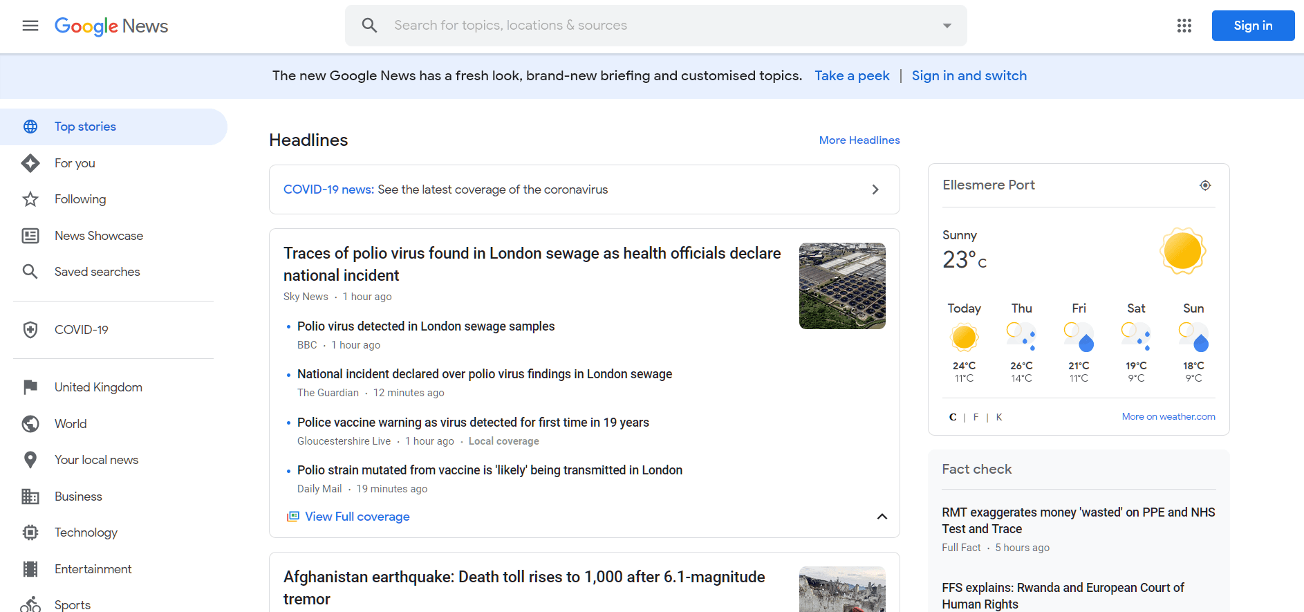 Google News revamped with new features | Engage Web