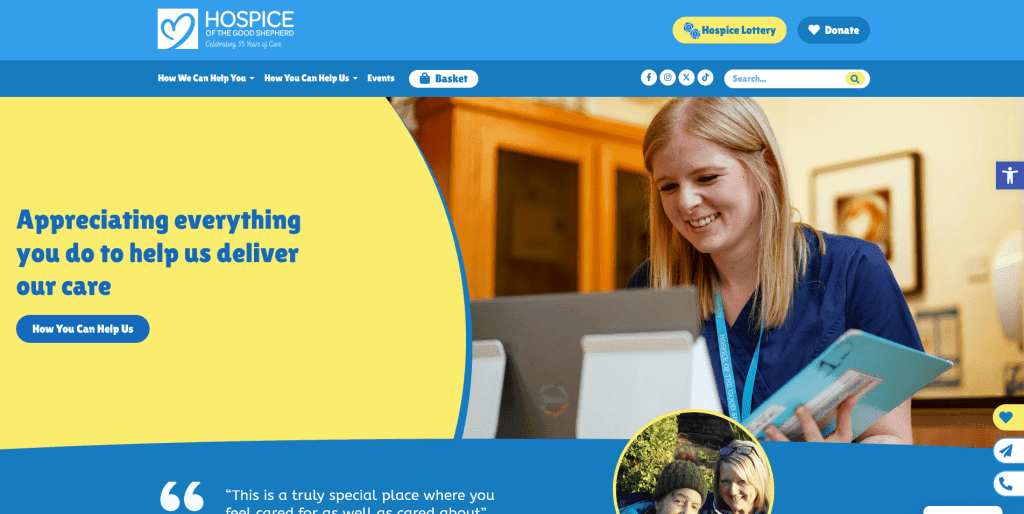 Hospice of the Good Shepherd | Case Study | Engage Web